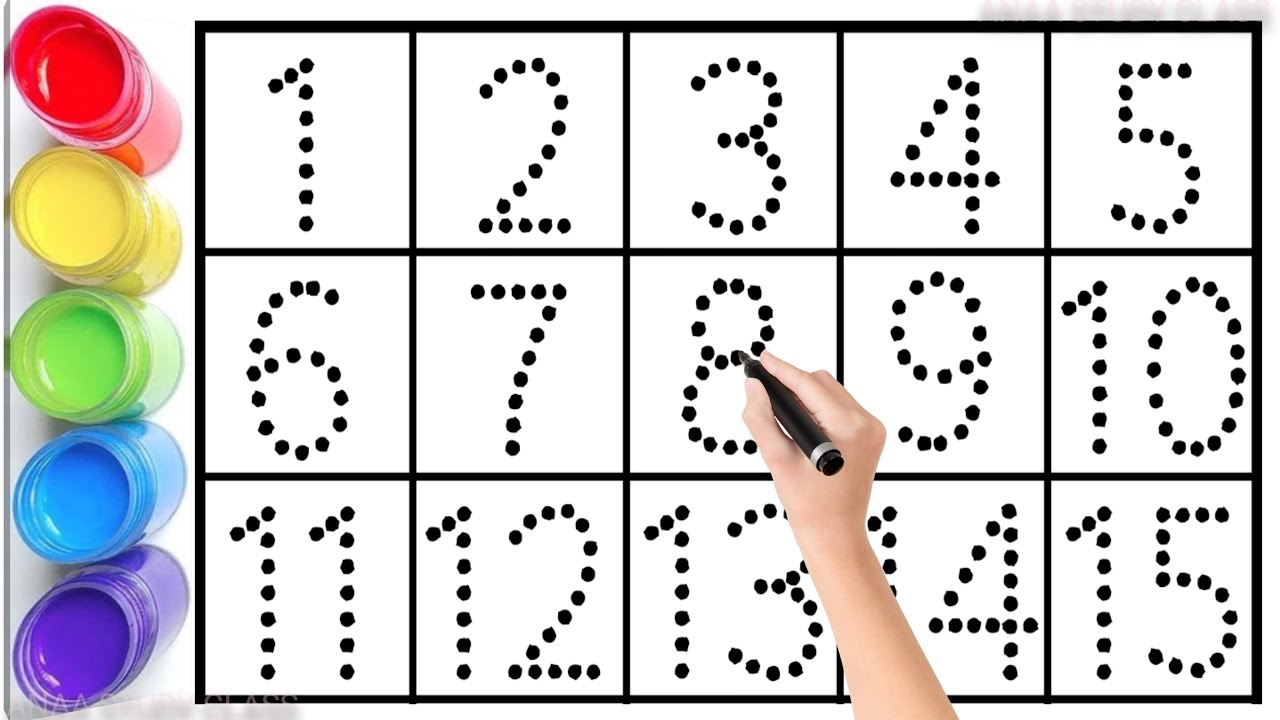 123 numbers names, learn to count, 123, 123 counting, 1 to 100 counting ...