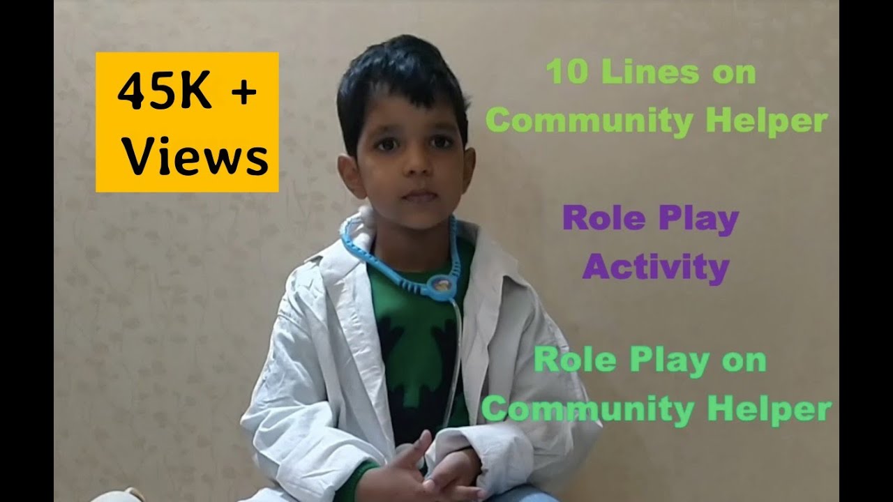Role Play Activity | Community Helpers | Role Play of a Doctor ...