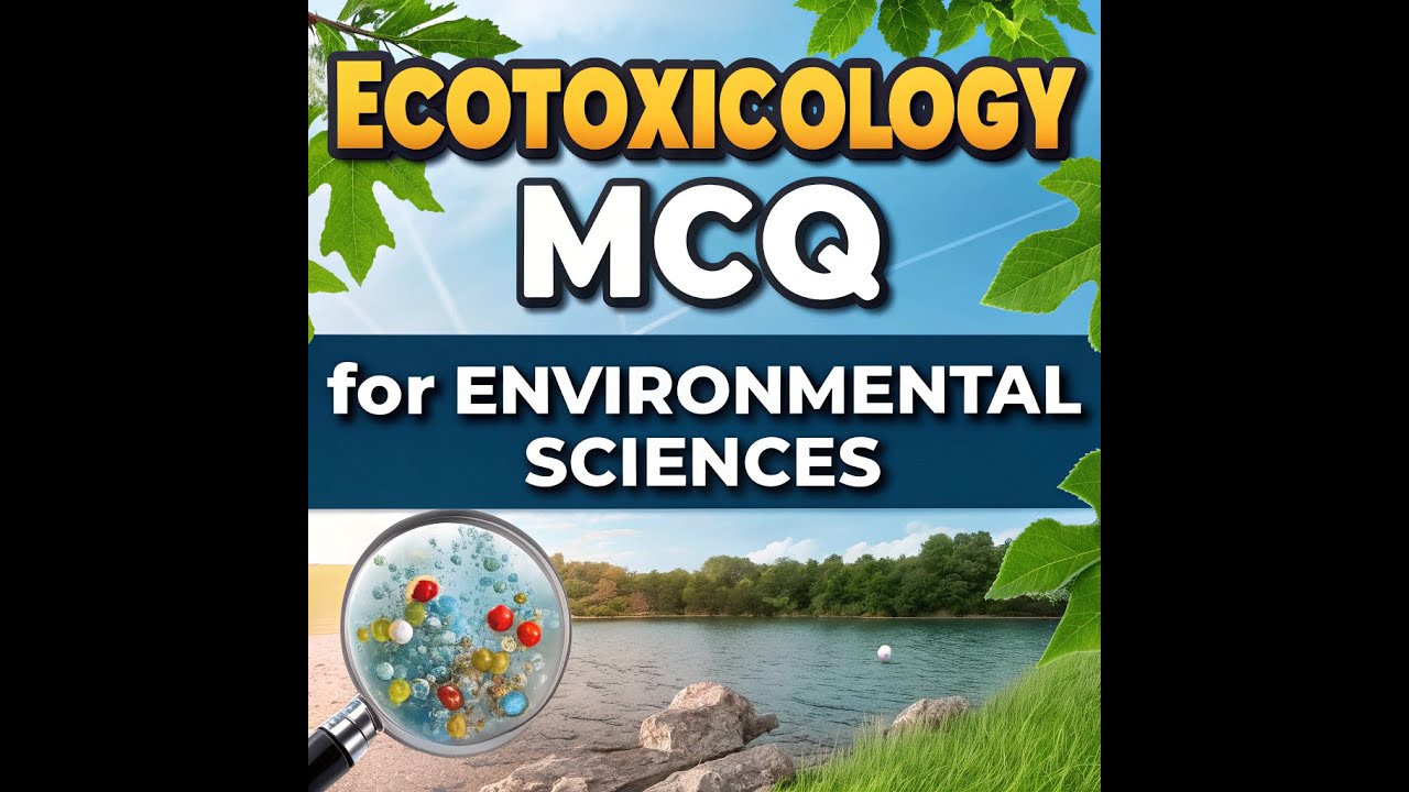 ECOTOXICOLOGY MCQ #environmentalscience #ugcnetexam - YouTube