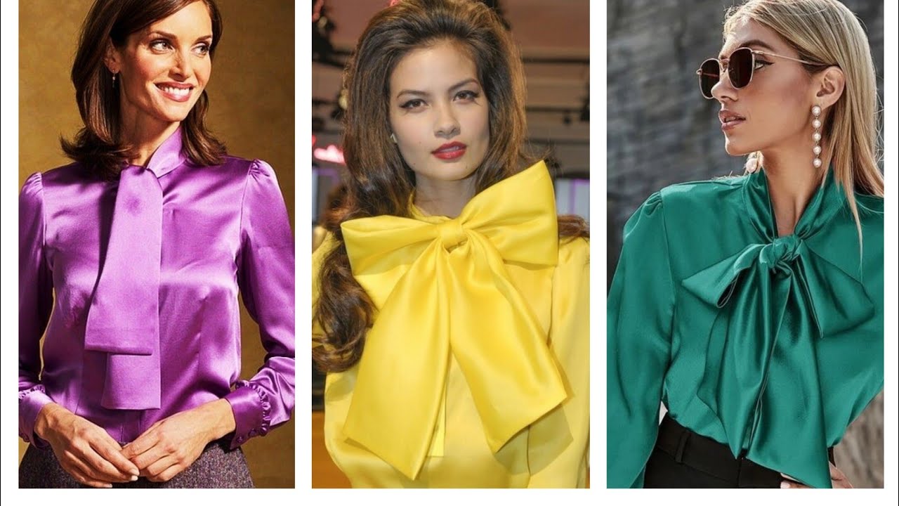 Creative & adorable 😍 satin blouse// amazing 🤩 ideas for ladies// satin ...