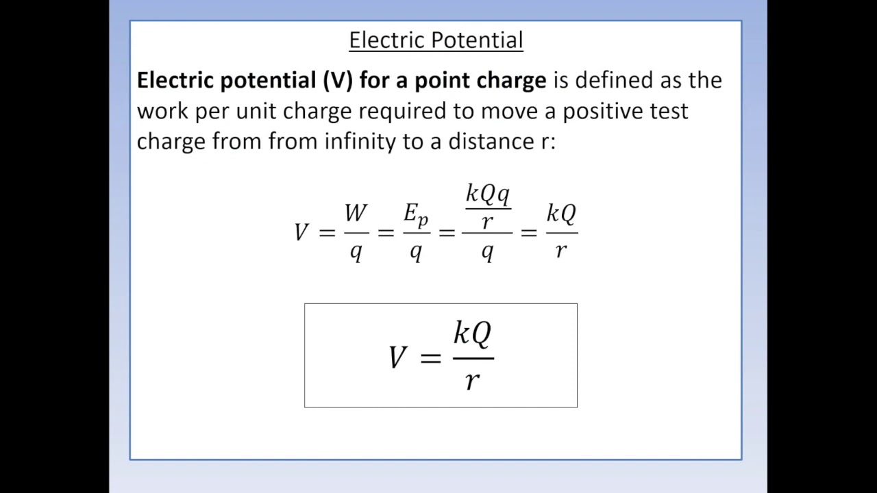 Electrical Potential Units