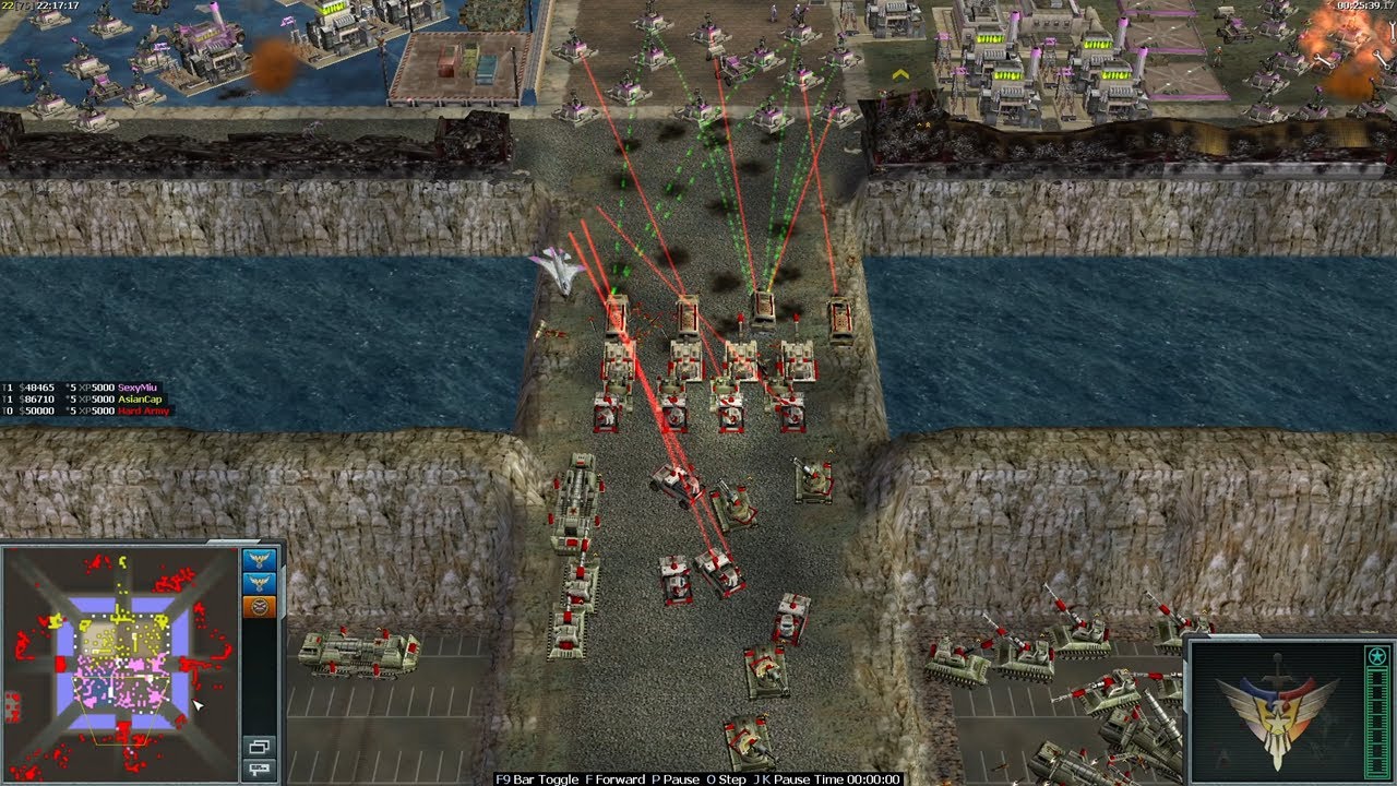 C&C Generals Zero Hour AOD Mini Map (China AI) - YouTube