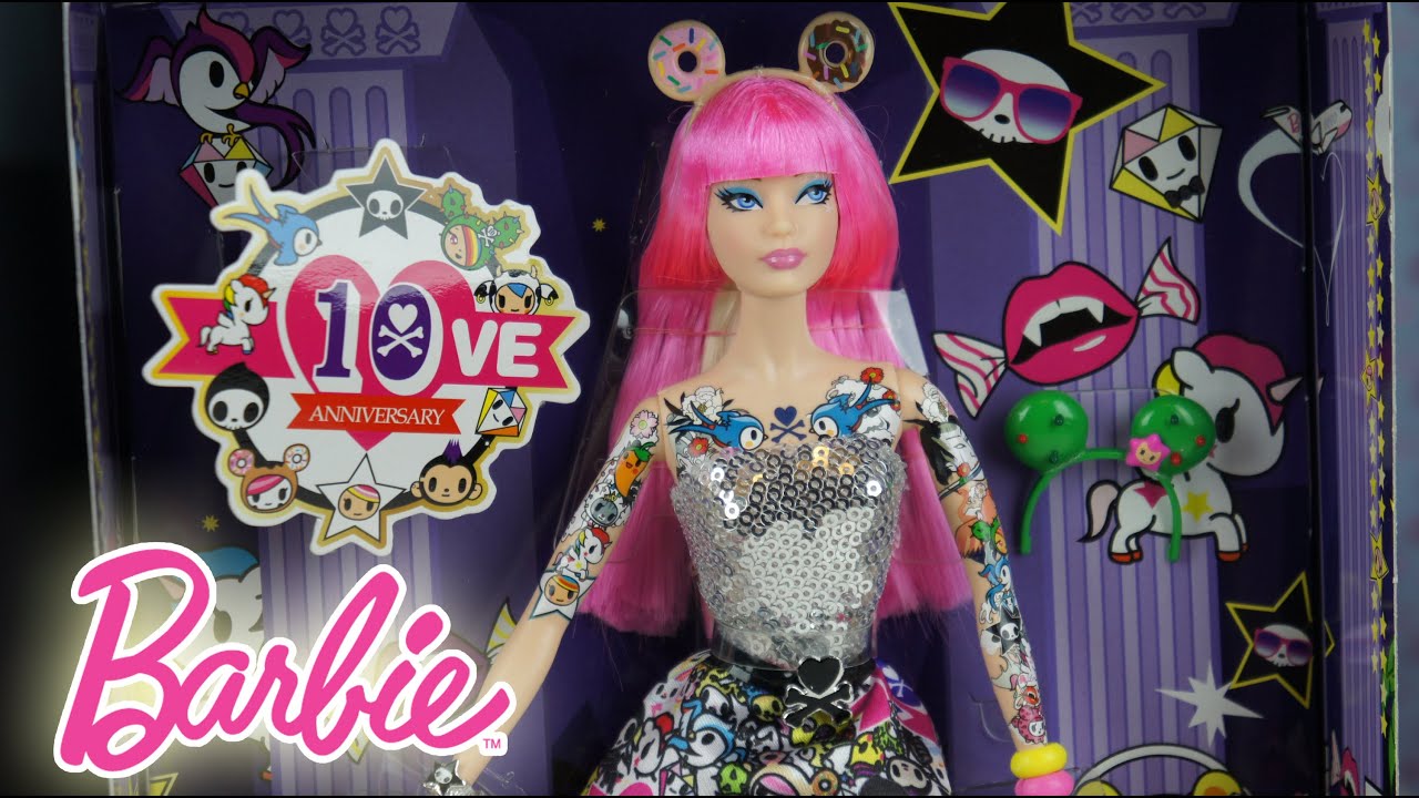 Tokidoki x Barbie 10th Anniversary Black Label Barbie Collector Doll ...