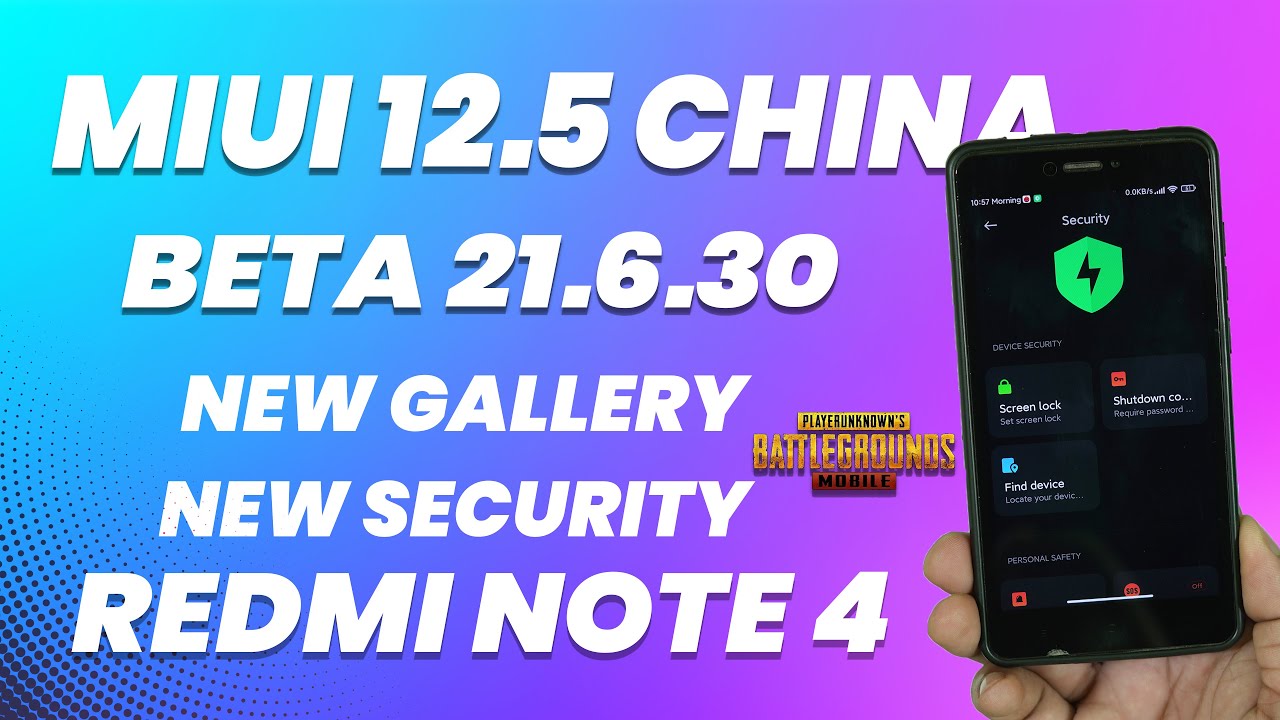 Redmi Note 4 MIUI 12.5 China 21.6.30 Beta Update by Akib, New Gallery ...