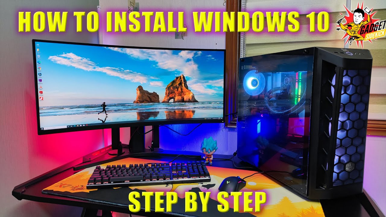 Gaming PC Windows 10 Pro Installation Step by Step Guide - YouTube