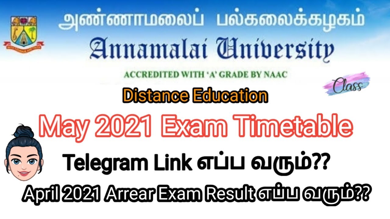 Annamalai University Distance Education May 2021 Exam Timetable annamalai-university-distance-education-may-2021-exam-timetable
