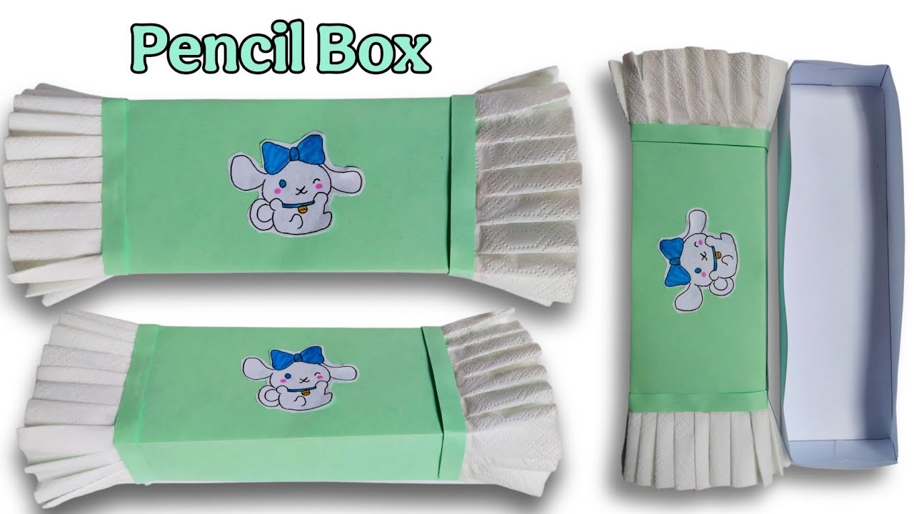 How to make an origami pencil box /how to make paper pen box /DIY ...