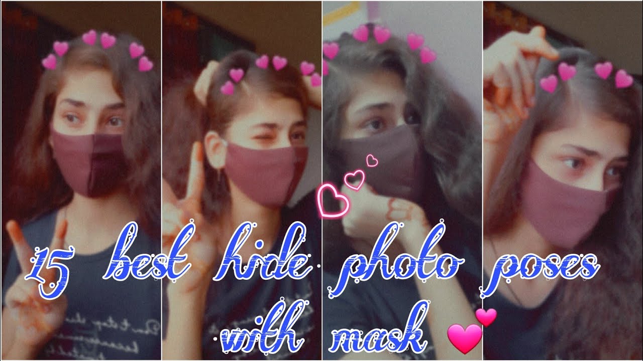 15 best hide face photo poses with mask | mask selfie poses | hide face ...