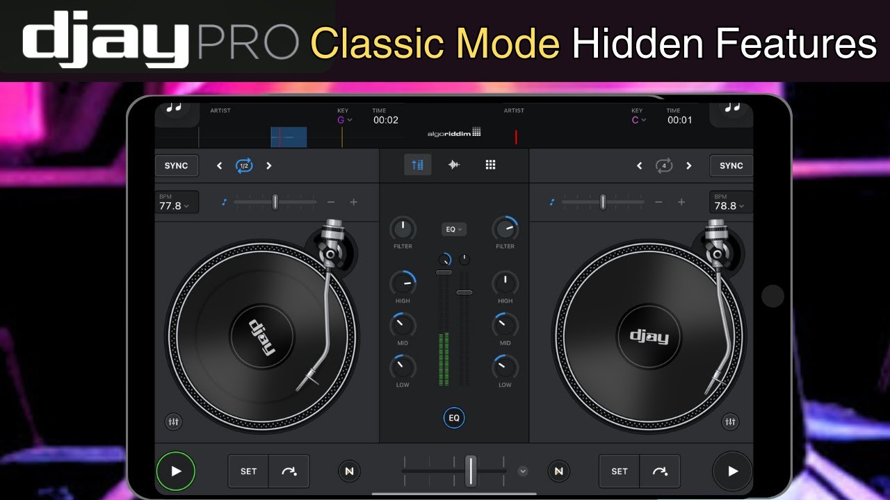 Djay Pro Classic Mode Hidden Features - YouTube