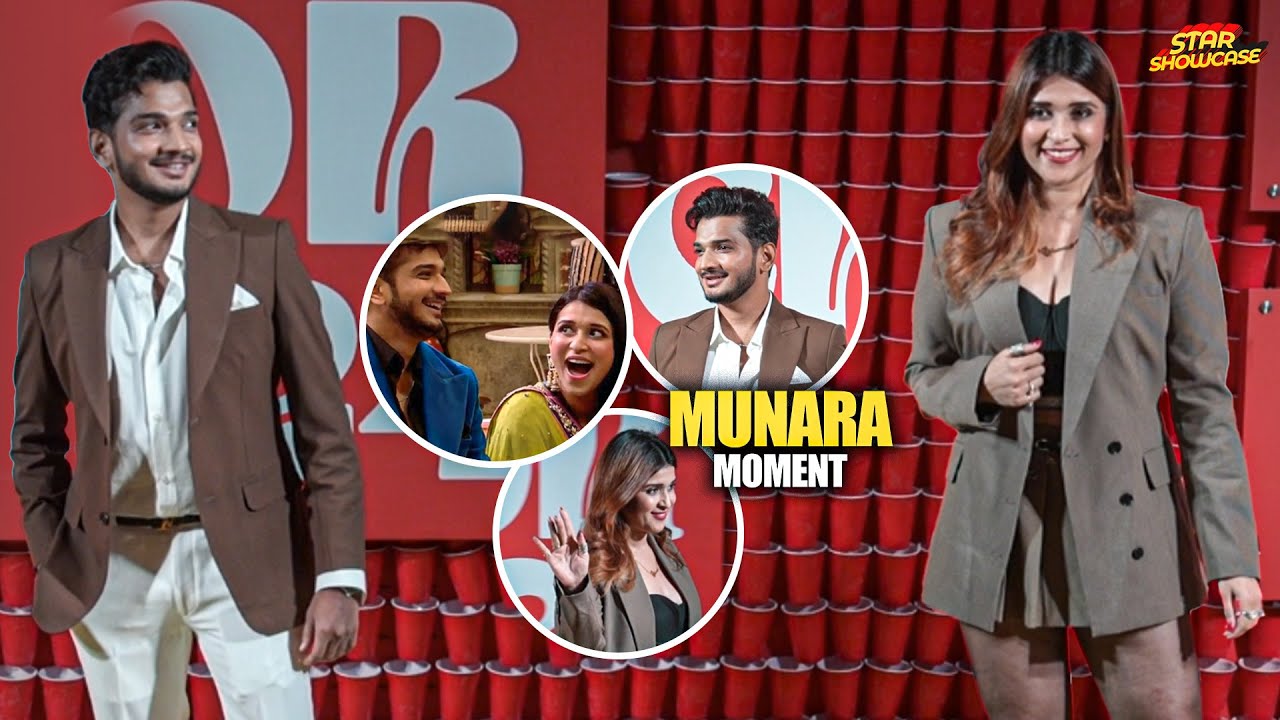 Munara Reunion Moment At Award Night | Munawar Faruqui | Mannara Chopra ...