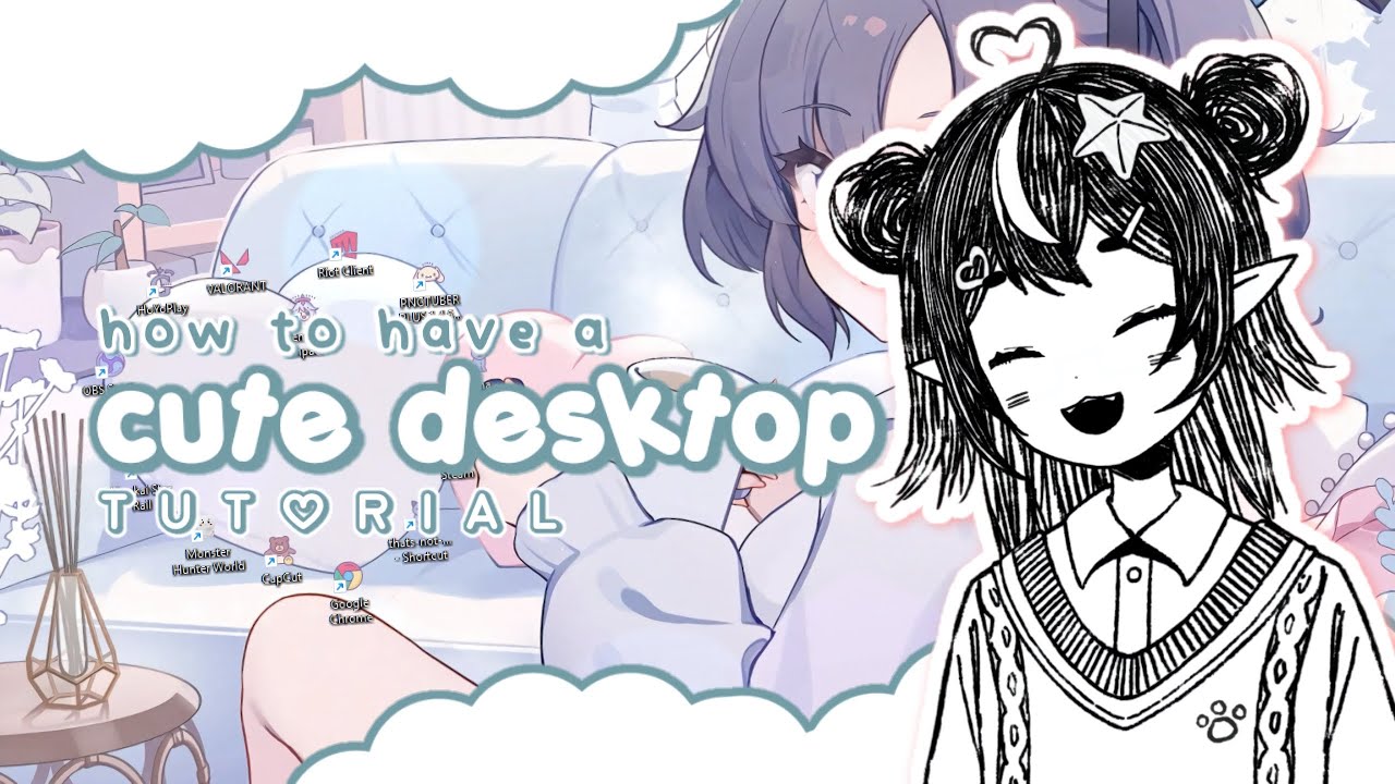 how to make your desktop look cute & aesthetic ｡𖦹°‧⭑.ᐟ mio's tutorials ...