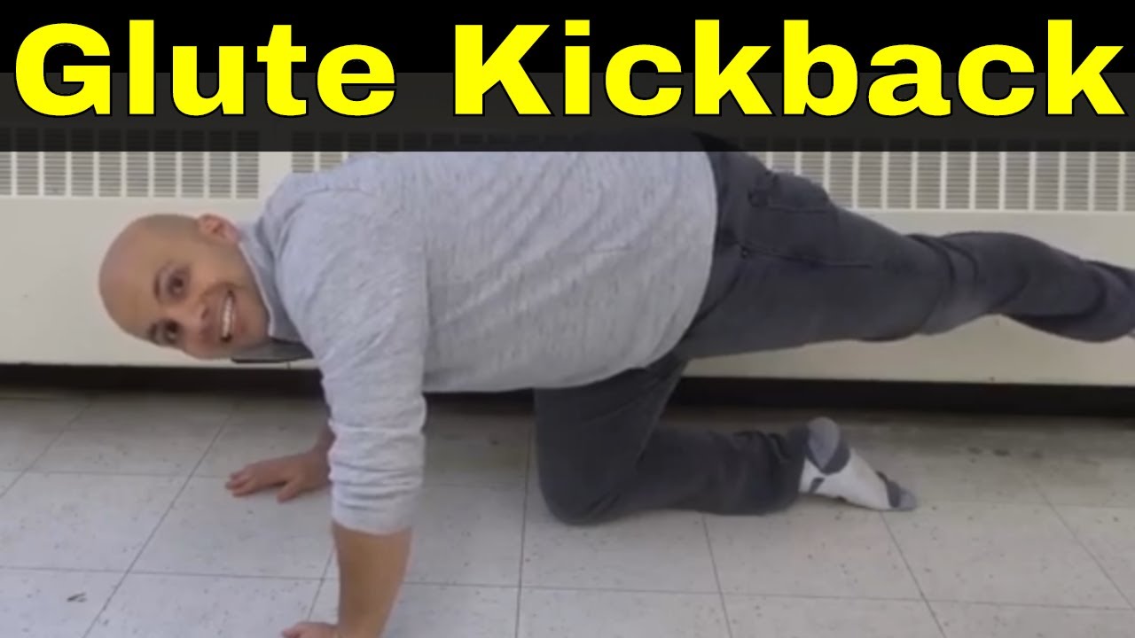 How To Do A Straight Leg Glute Kickback-Exercise Tutorial - YouTube