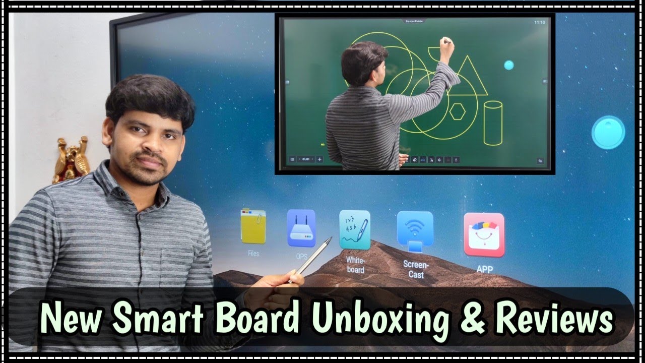 New Smart Board Unboxing ||Review ||Demo Video ||Online Highschool ...