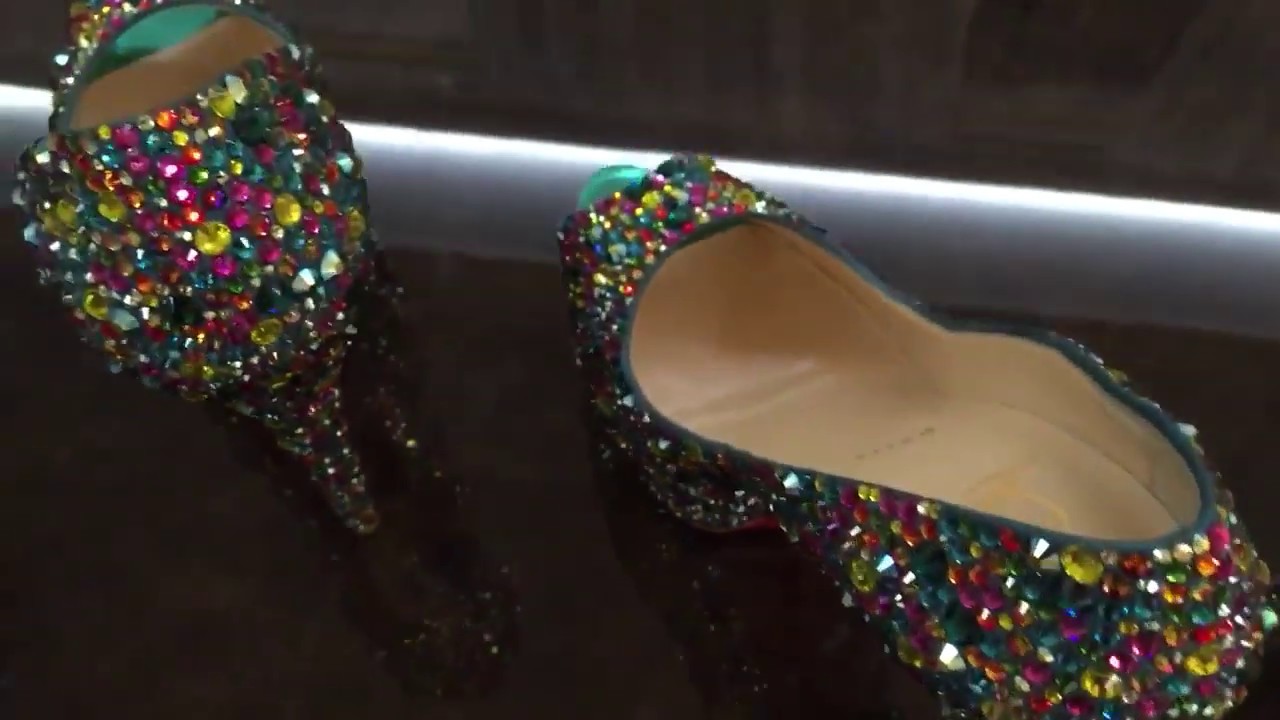 Christian Louboutin | Highness Multi Strass Swarovski Crystals - YouTube