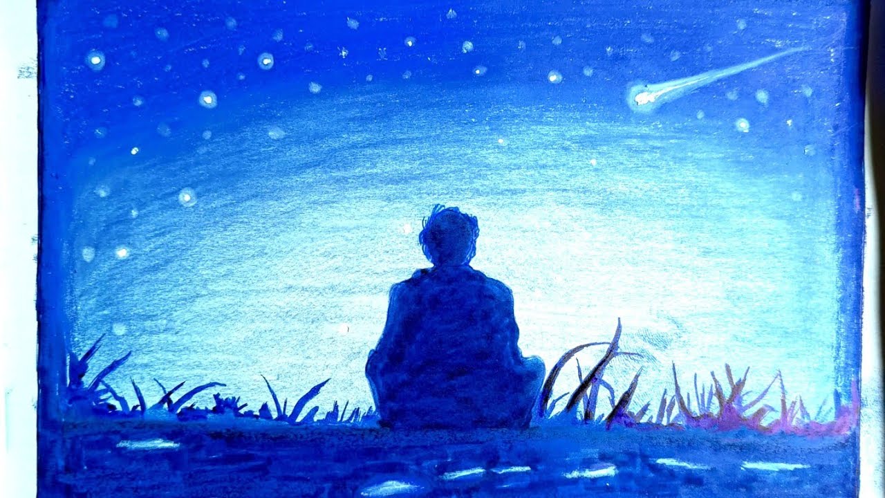 Night time drawing #EasyDraw #Step by step - YouTube