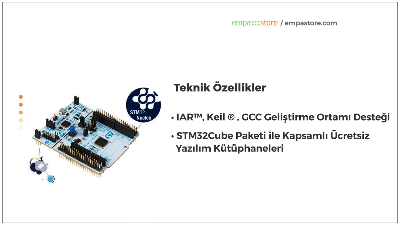 Empastore STM32 İşlemci Kiti NUCLEO-G071RB Ürün İnceleme - YouTube