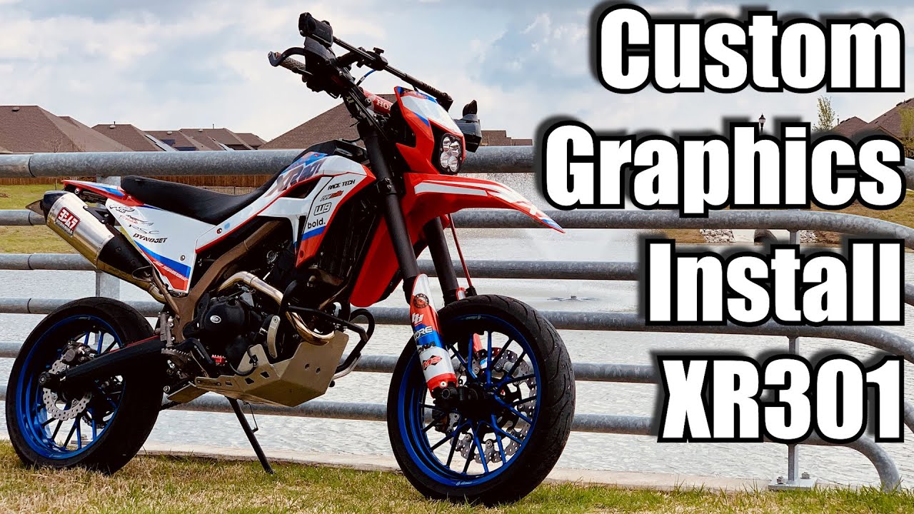 Custom Motorcycle Graphics Installed - CRF300L, XR301 - YouTube