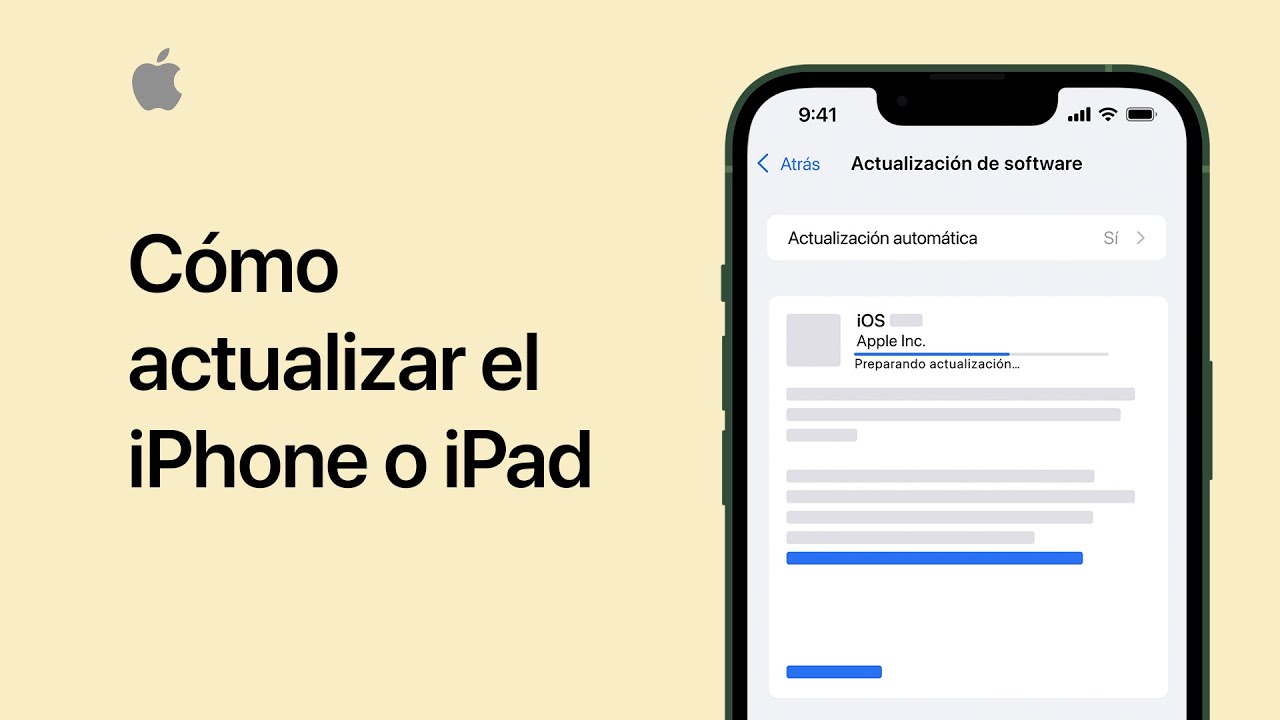 Cómo actualizar el iPhone o iPad | Soporte técnico de Apple - YouTube