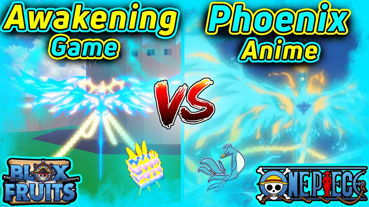 (CODES) Blox Fruits [🔥Update 🐰RACE V4] Awakening Phoenix Fruit Vs Anime ...