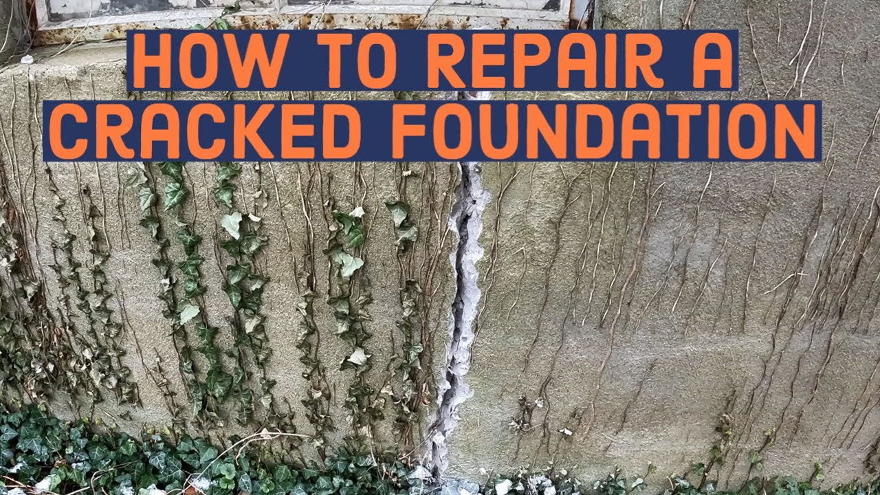 HOW TO REPAIR A CRACKED FOUNDATION - YouTube