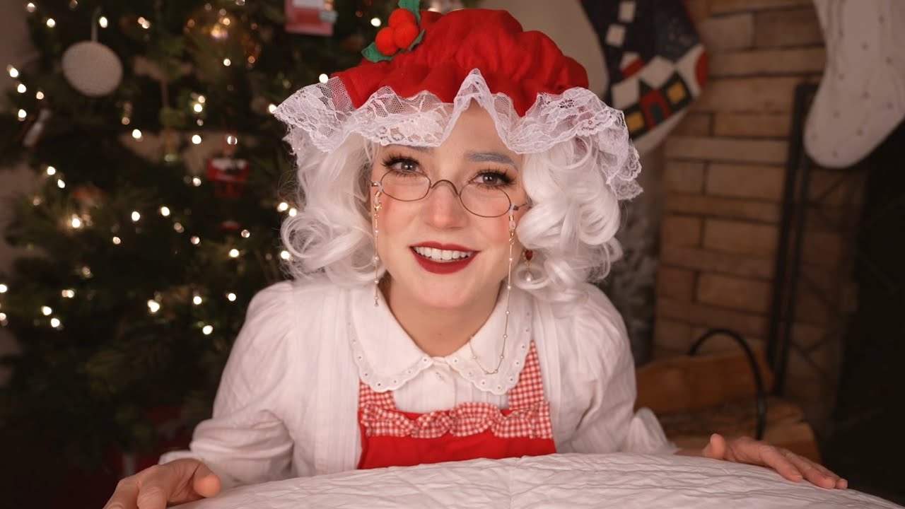 ASMR Mrs. Claus Tucks You In (blanket sounds, bedtime stories) - YouTube