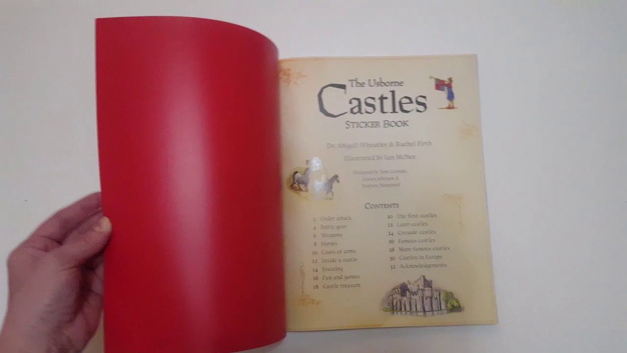 USBORNE CASTLES STICKER BOOK - YouTube