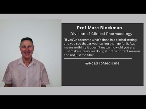 Road To Medicine Series: Prof Marc Blockman’s journey into medicine ...