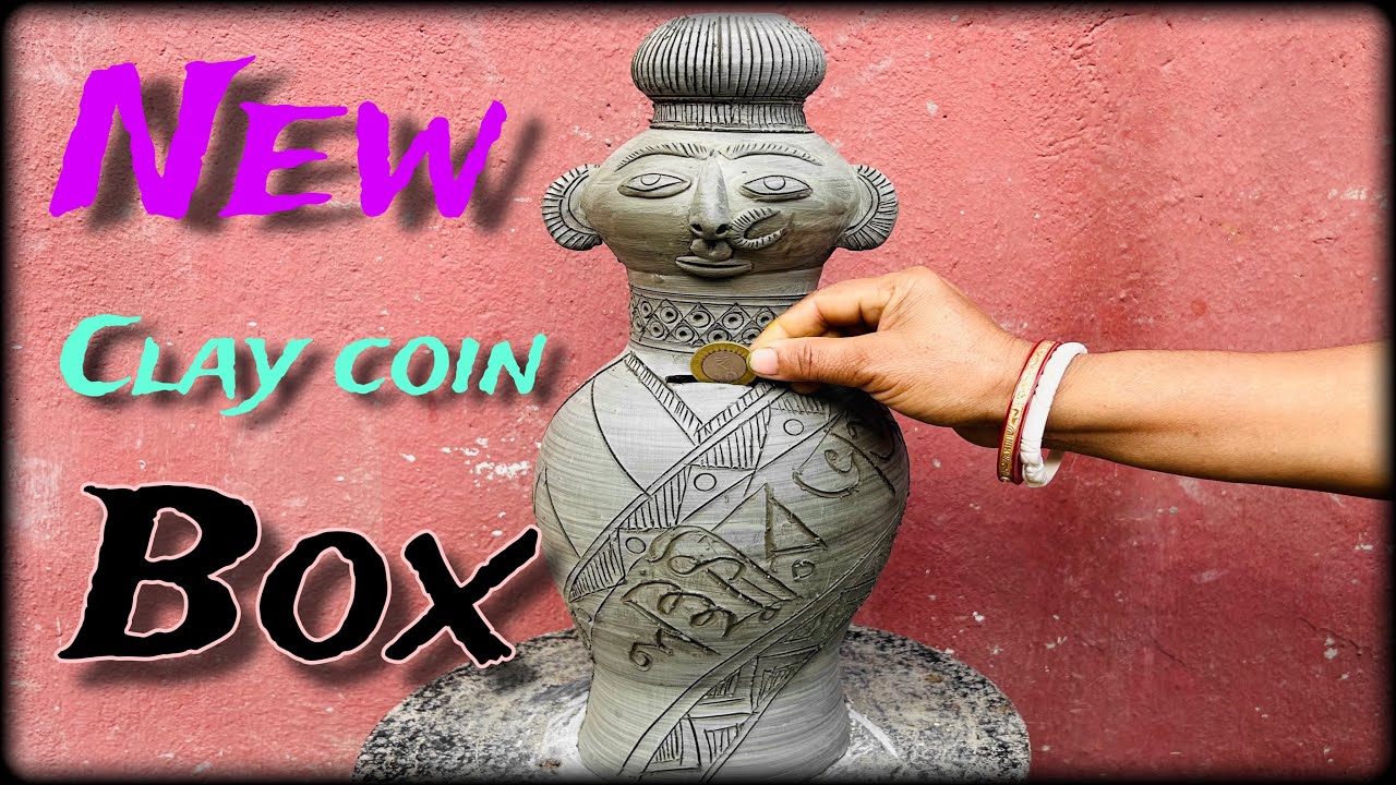 Lokhir vander new design // new clay coin box// mitti ka cullur/ gulluk ...
