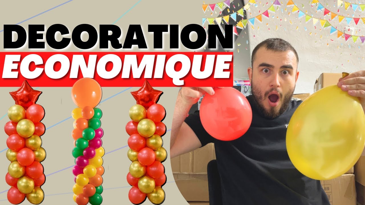 Ajouter des Ballons Latex sur une Structure (colonne ballon) - YouTube