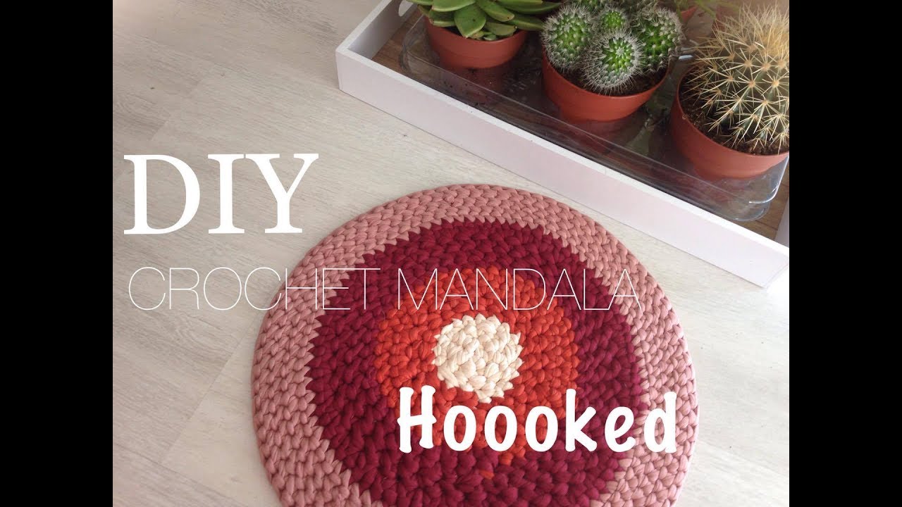 CROCHET MANDALA | HOOOKED ZPAGETTI | DIY 1 - YouTube