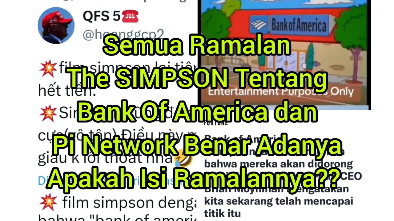 RAMALAN THE SIMPSON BENAR TENTANG BANK AMERIKA DAN PI NETWORK - YouTube