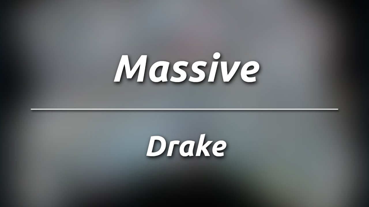 Drake - Massive (Karaoke/Instrumental) - YouTube