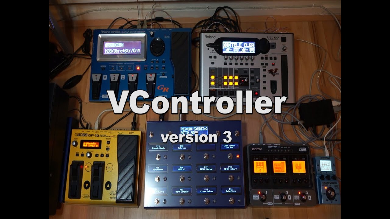 VController version 3, DIY MIDI foot controller for Boss GP10/Roland ...