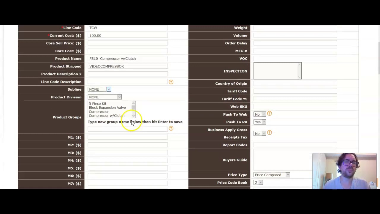 How to Create a Product in Fuse5 Rev Parts Management Afterm - YouTube