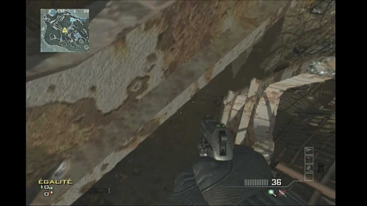 CoD MW3 - Glitch - Infected spots on the map Aground - YouTube