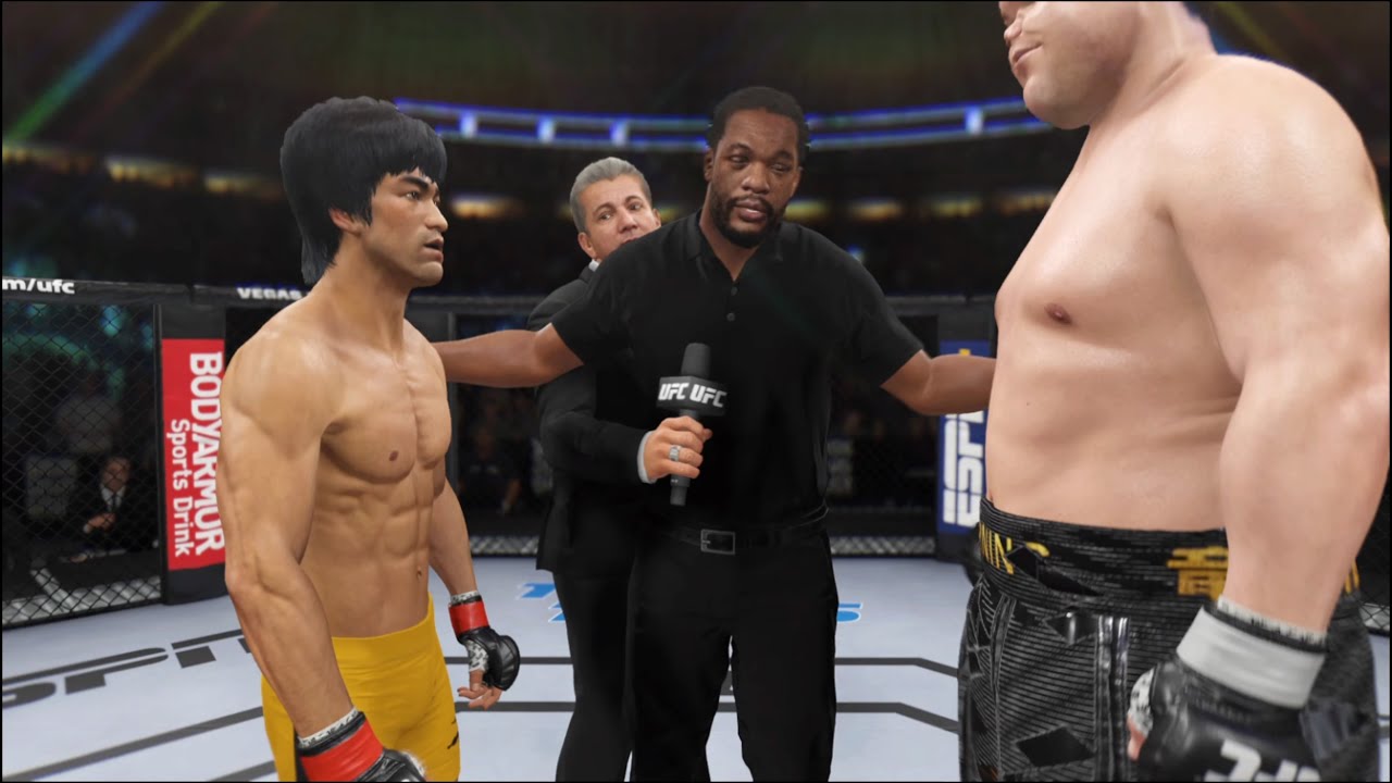 Bruce Lee vs. Giant Sumo - EA Sports UFC 4 - Epic Fight 🔥🐲 - YouTube