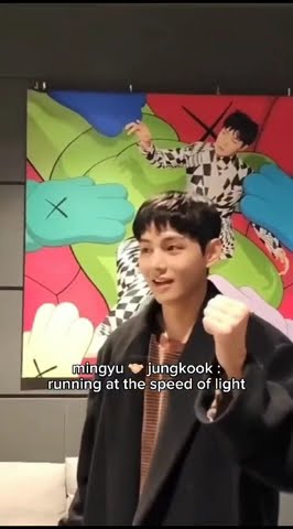 just mingyu & jk running at the speed of light #seventeen #mingyu #bts ...