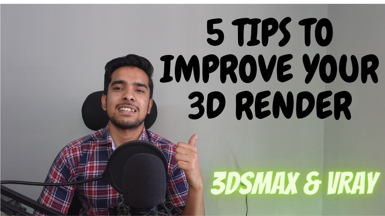 5 tips to improve your 3d render #3dsmax #vray - YouTube