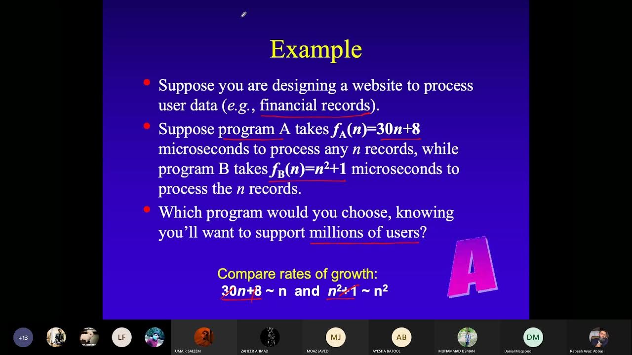 Time Complexity Analysis - 09 - Comparing algorithms - Rates of Growth ...