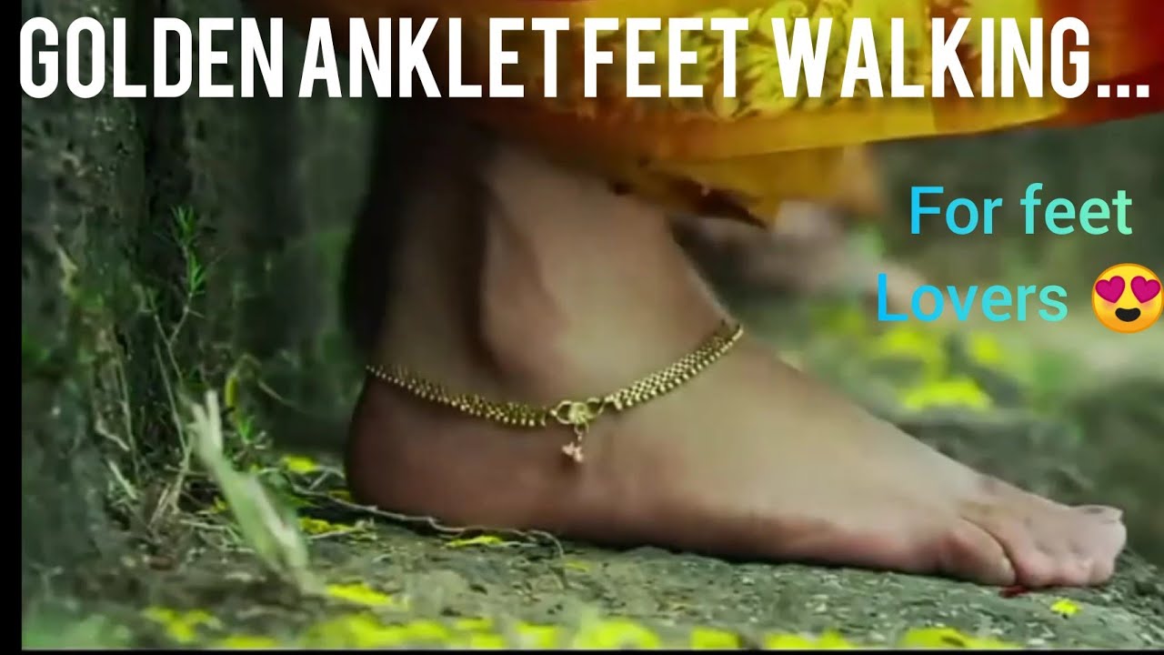 golden anklet feet..... anushka's anklet feet -10//kerala feet corner ...