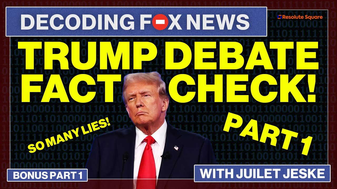Trump Pres. Debate Fact Check Part 1 | Decoding Fox News - YouTube