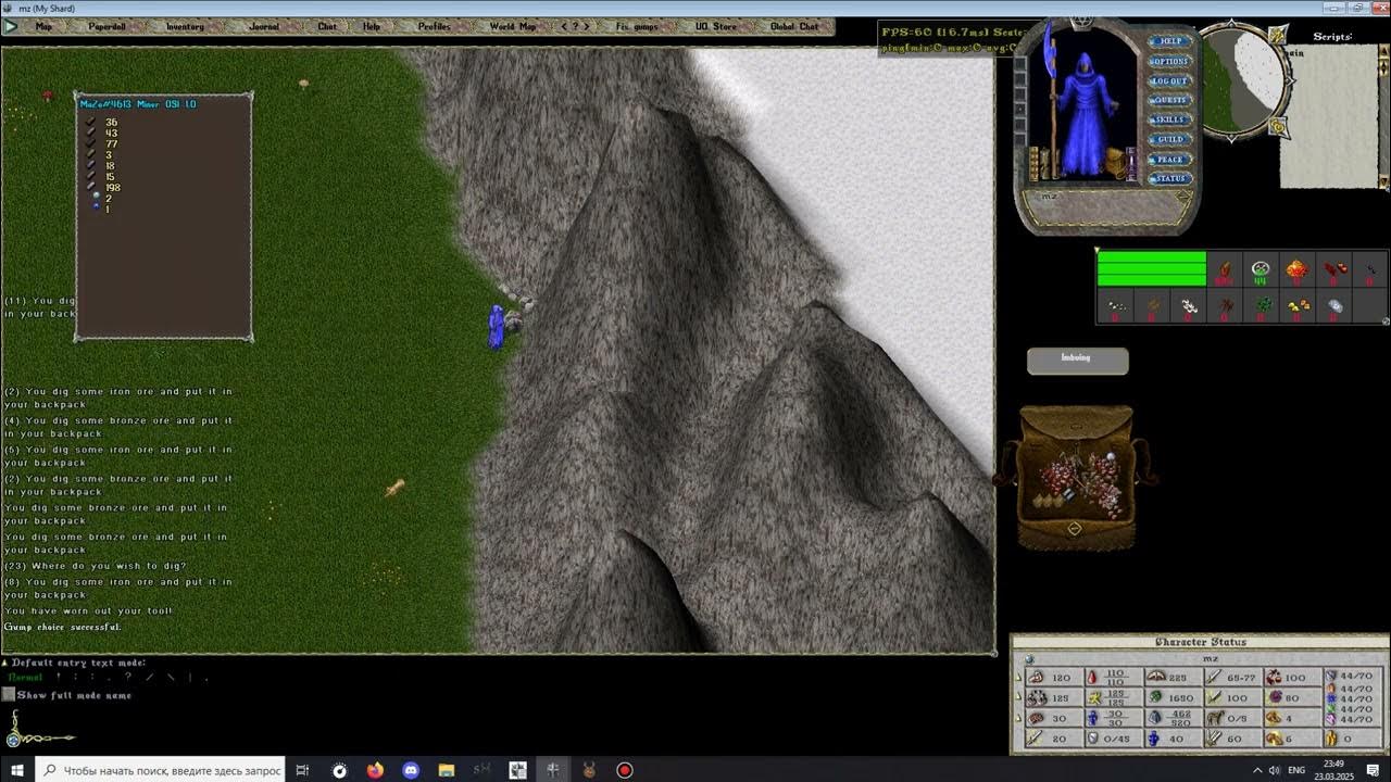 Ultima online mining script - YouTube