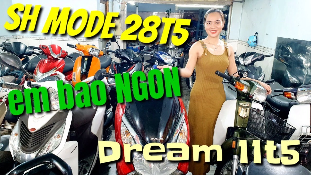 Xả mạnh thu hồi vốn! Super Dream 11t5 SH Mode 28t5 Vespa50 Ex nhỏ 16t5 ở Đăng Khôi BD - YouTube