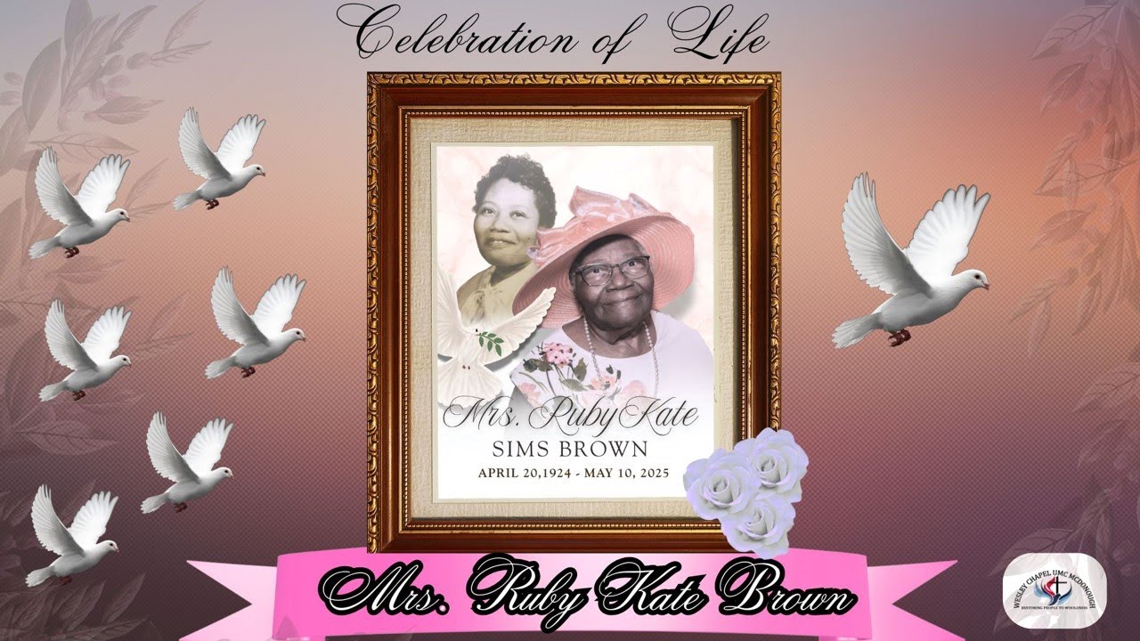 May 16, 2025 - Ruby Kate Brown Celebration of Life - YouTube