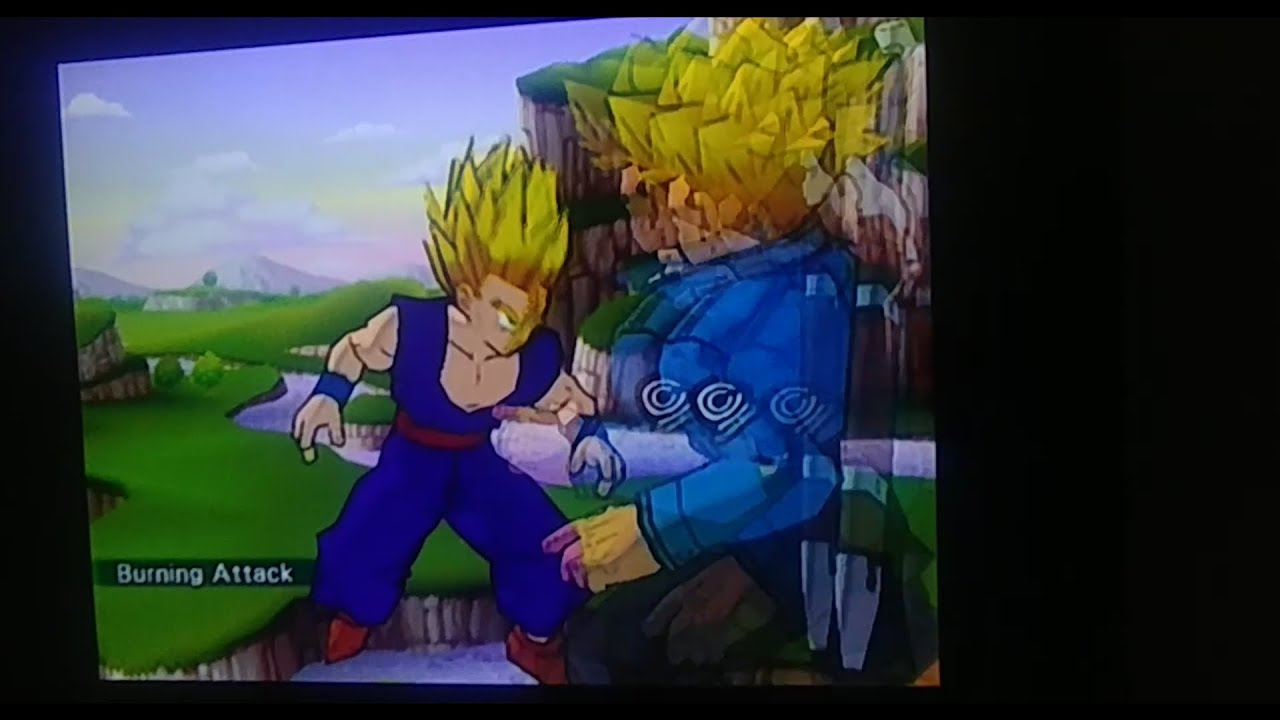 Dragonball Z Budokai 2 Super Saiyan Trunks Burning Attack on ...