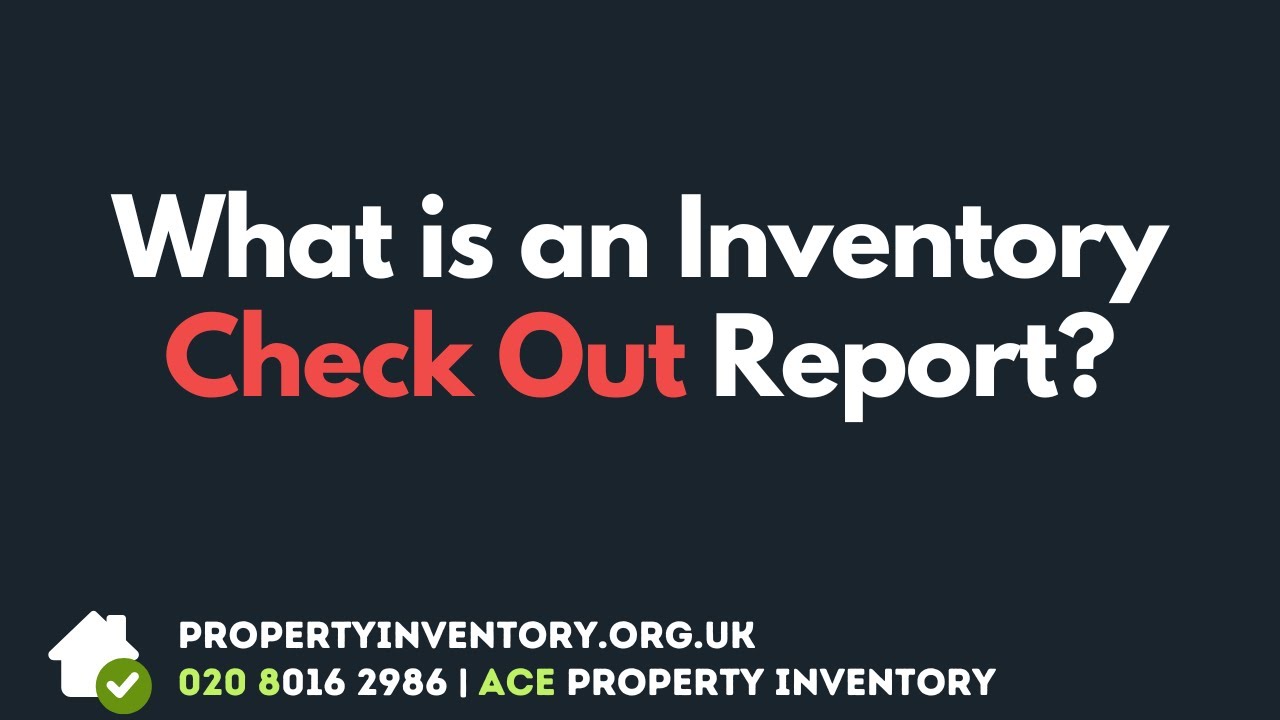 What is an Inventory Check Out Report? - YouTube