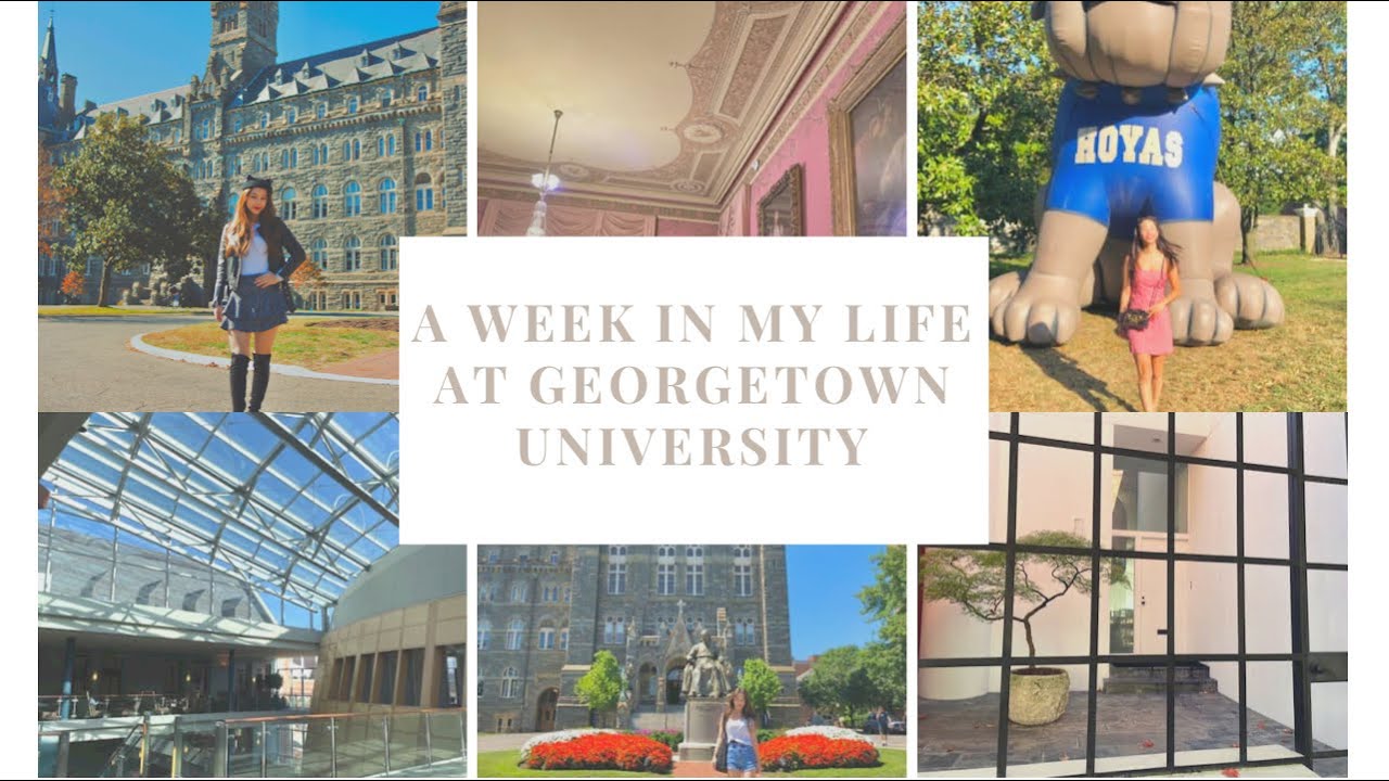 A Week in My Life At Georgetown University | Hoya Saxa - YouTube