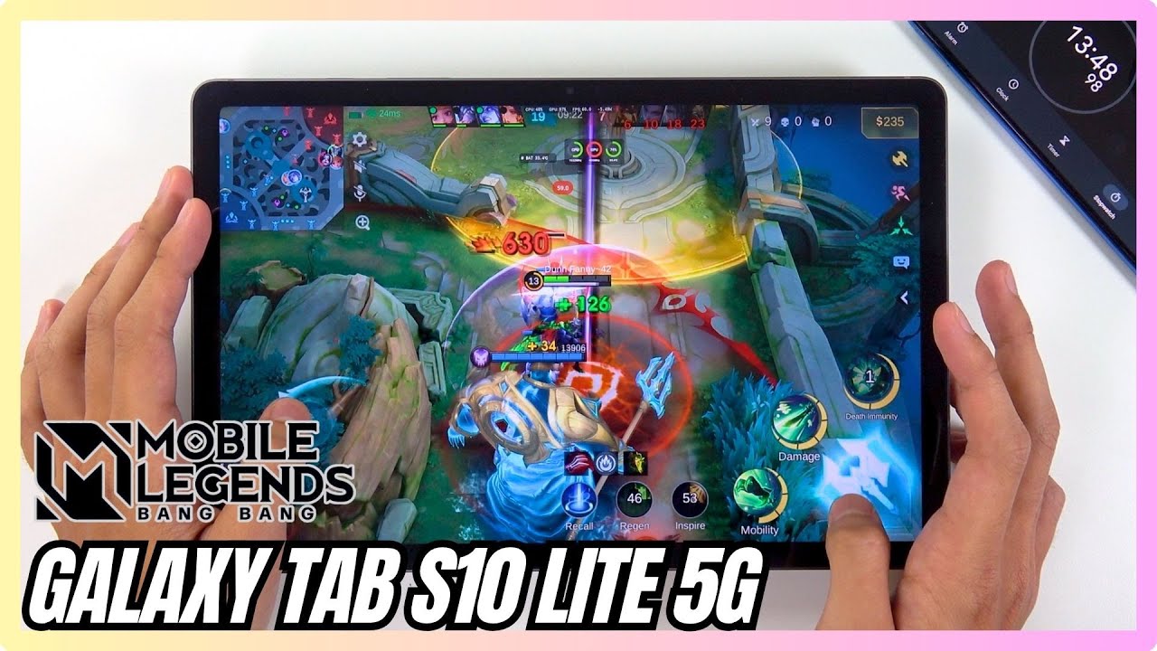 Samsung Tab S10 Lite Mobile Legends Gaming test MLBB | Exynos 1380 ...