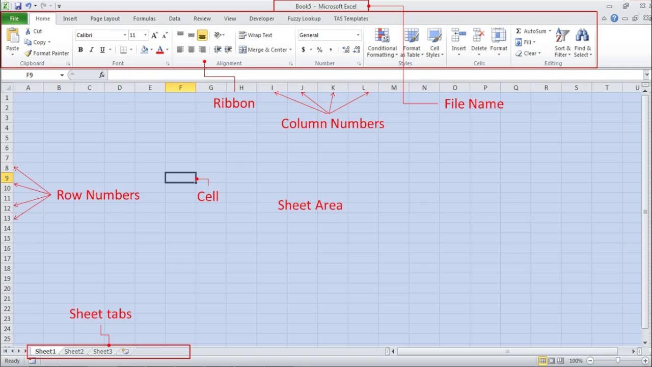 0001 Introduction to Excel User Interface - YouTube