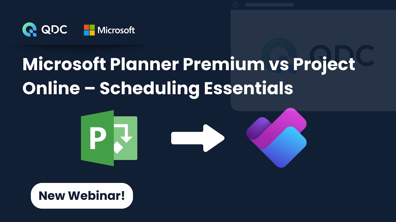 Part 1: Microsoft Planner vs Project Online – Scheduling Essentials ...